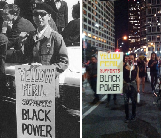 Yellow peril supports black power – Mon fils en rose